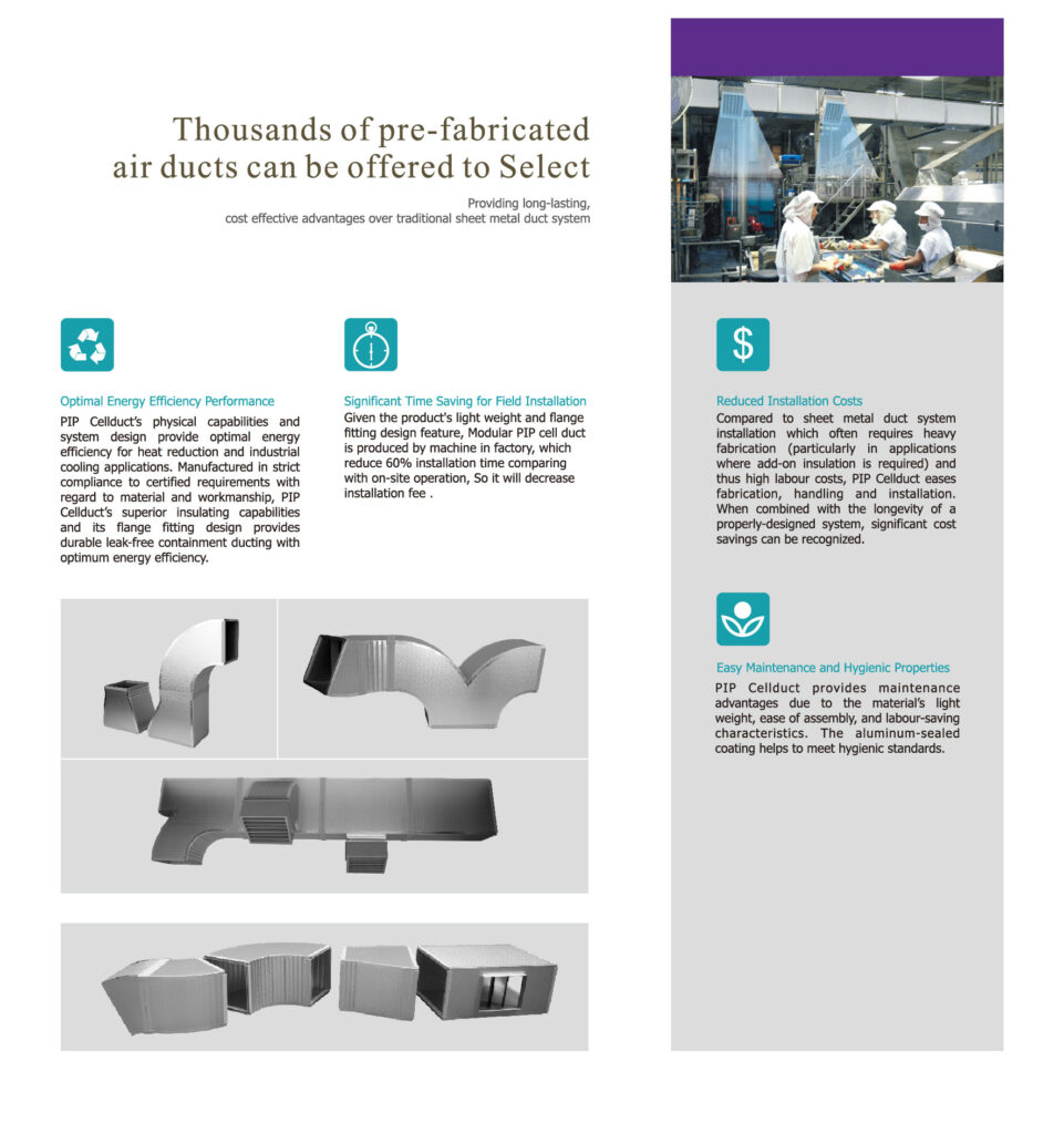 PIP Cellduct – Excelair Open Space Cooling System